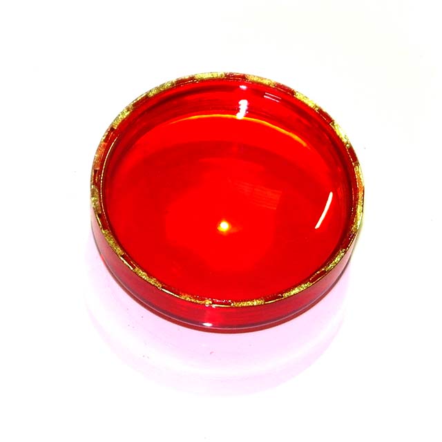 Red Translucent Flat Light Cap